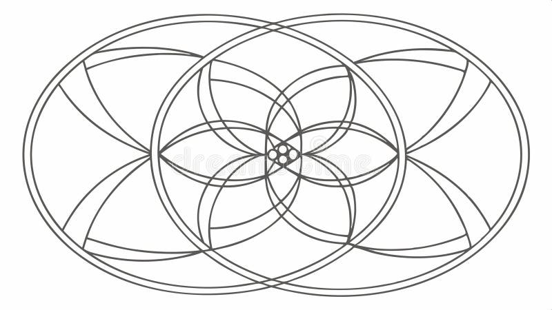 Geometric Circle Pattern with Multiple Rings Design Element Vector ...