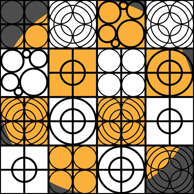 Geometric Circle Pattern stock vector. Illustration of decorative ...