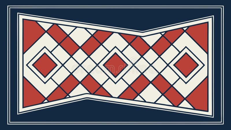 Geometric Circle Rug Pattern, Abstract Carpet Vector, Modern Home Decor ...