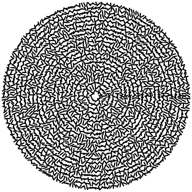 Geometric Circle of Squares, Rectangles. Angular Spiral,vortex Abstract ...