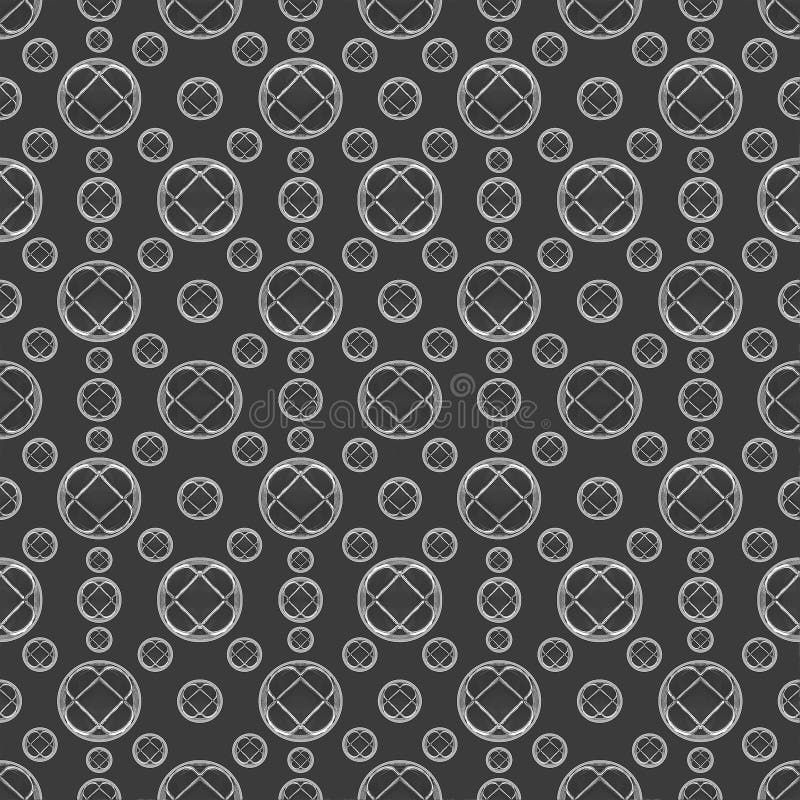 Geometric Circles Motif Seamles Pattern Stock Illustration ...