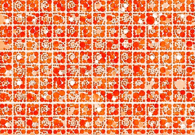 Geometric Circular Design, Abstract Circle and Square Mosaic Pattern ...