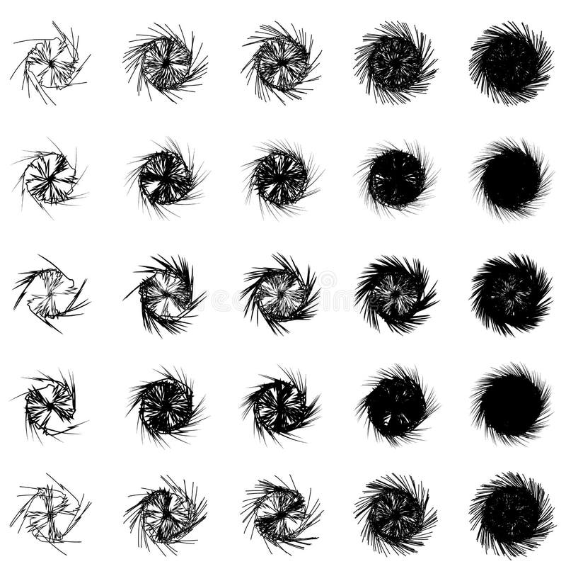 Geometric Circular Element. Grungy, Sketchy Splatter-like Circle Stock ...