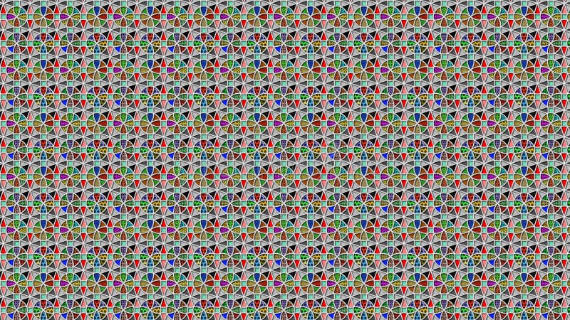 Geometric Circular Wheel Like,complex Pattern,multicoloured Stock ...