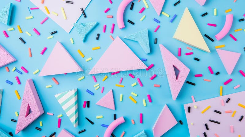 Geometric Collage Template Mixed Shapes for Creative Photo Arrangement ...