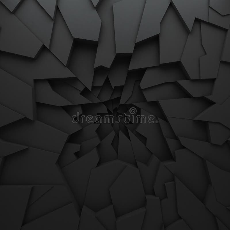 Geometric Color Abstract Polygons Wallpaper, As Crack Wall Stock Image ...
