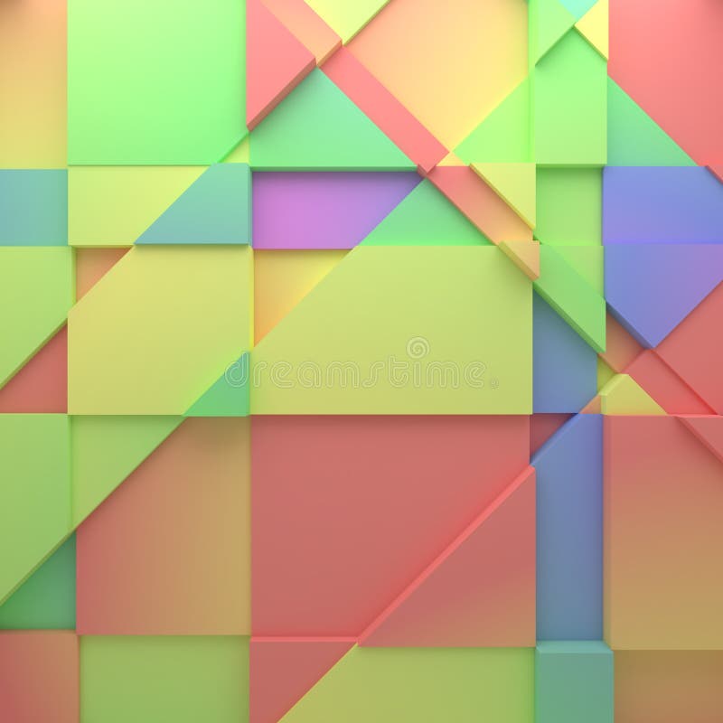 Geometric Color Abstract Polygons Stock Illustration - Illustration of ...