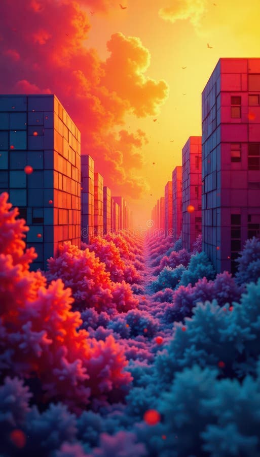 Geometric Colored Blocks, Horizontal Menu Structure, Web, Mobile ...