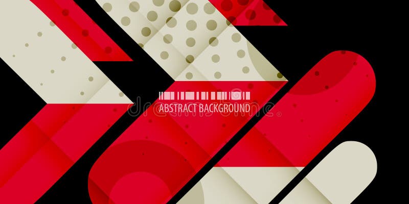 Geometric Colorful Abstract Background with Arrowheads Stock Vector ...