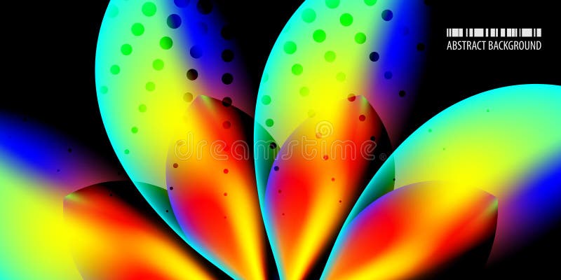 Geometric Colorful Abstract Blended Object Background Stock Vector ...