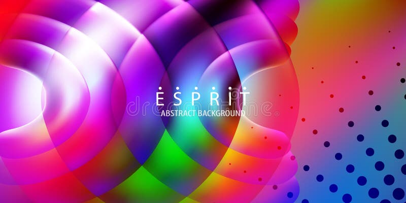 Geometric Colorful Abstract Blended Object Background Stock Vector ...