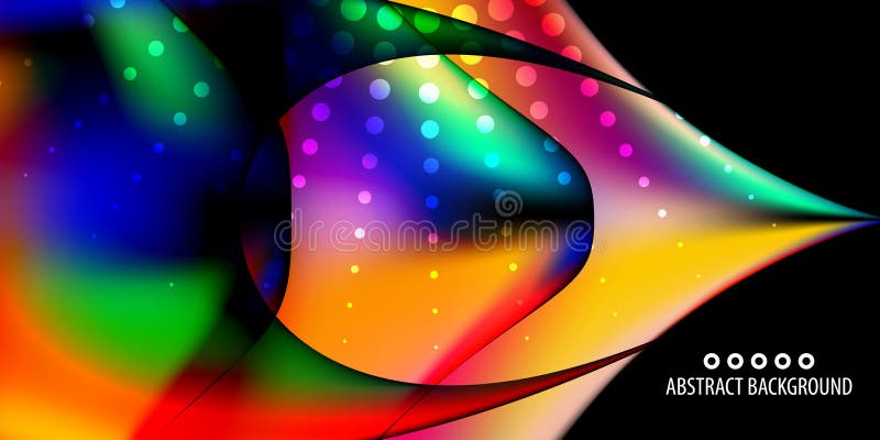 Geometric Colorful Abstract Blended Shapes Background Stock Vector ...