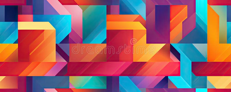 Geometric Colorful Abstract Background Stock Illustration ...
