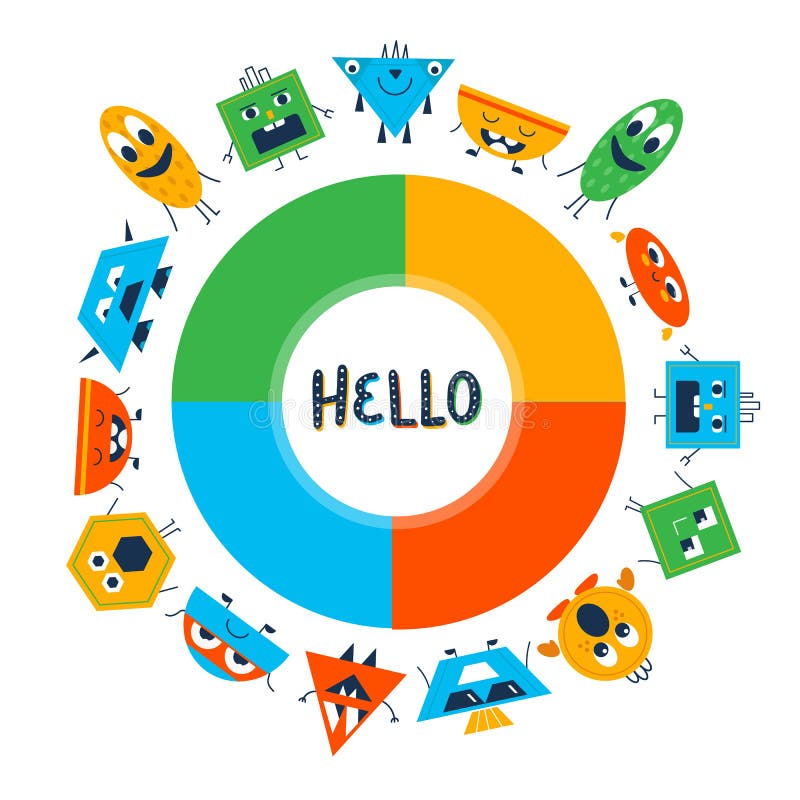 Funny Orange Round Characters Set Stock Illustrations – 49 Funny Orange ...