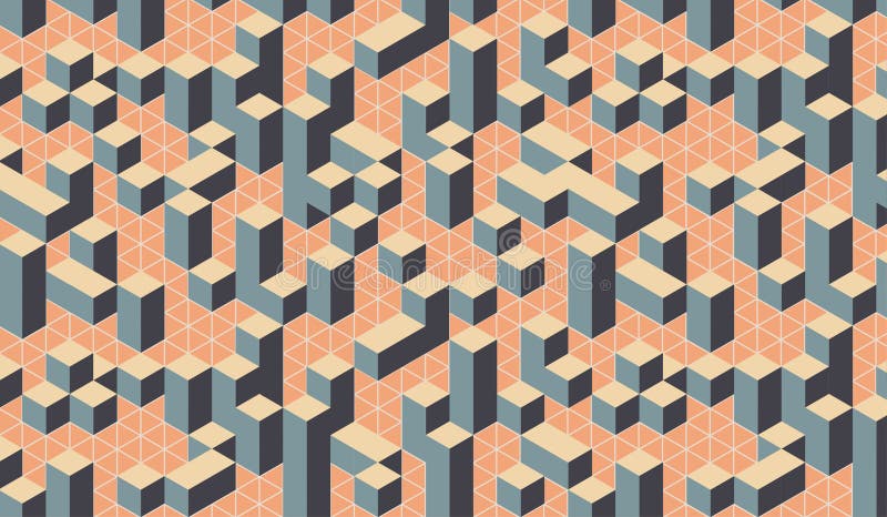 Optical Art Square Illusion Pattern Stock Vector - Illustration of ...