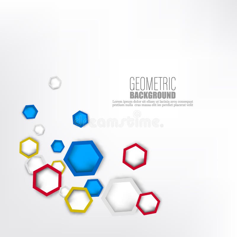 Colorful Hexagonal Background Vector