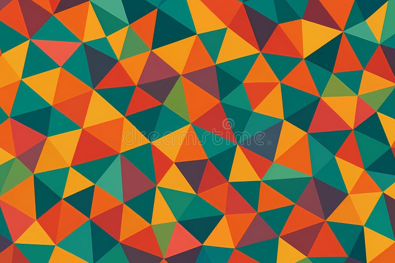 Geometric Colorful Puzzle Triangles Constitute Abstract Art Stock ...