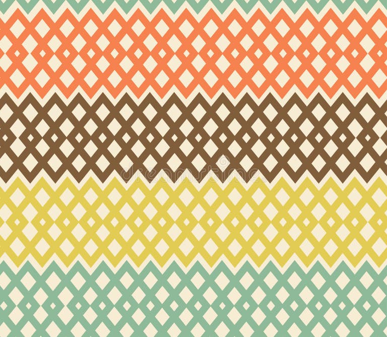 Geometric Colorful Seamless Pattern. Netting Struc Stock Vector ...