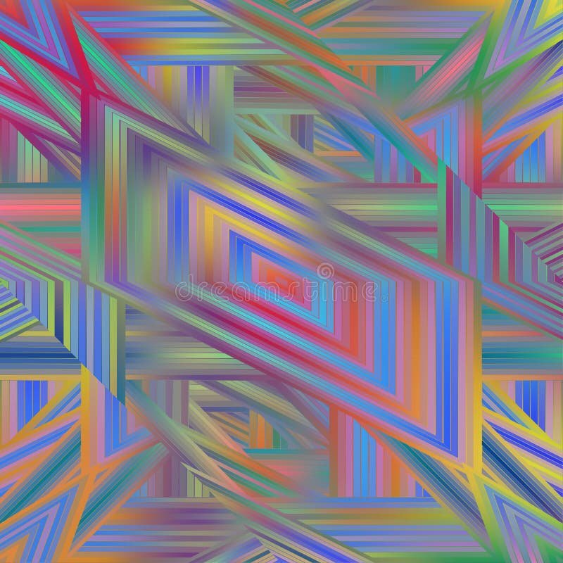 Geometric coloring pattern stock illustration. Illustration of vector ...
