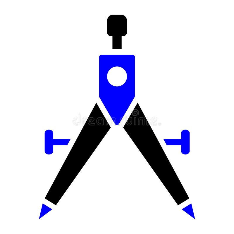 Geometric Compass Icon stock vector. Illustration of sign - 250344234