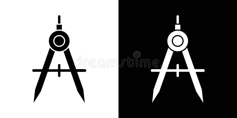 Geometric Compass Icon Linear Logo Isolated Stock Illustration ...