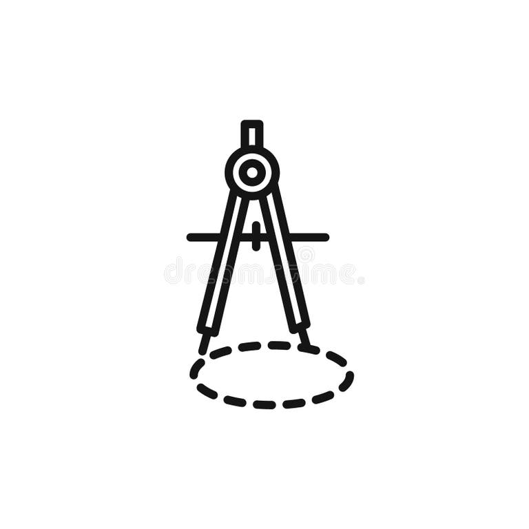 Geometric Compass Icon Vector Set Collection for Web Stock Vector ...