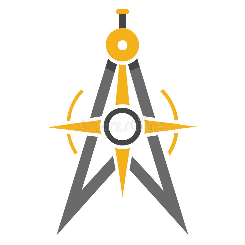 Geometric Compass Logo Icon for Branding, Navigation, and Architecture ...