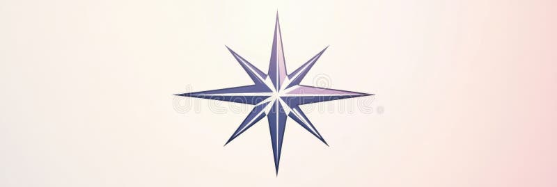 This Geometric Compass Rose Features Sharp, Clean Lines Radiating from ...