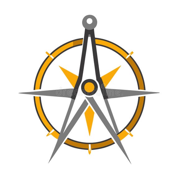 Geometric Compass Rose Illustration: Navigation, Direction, and Design ...
