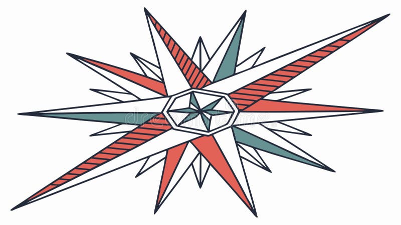 Vector Illustration of a Compass in the Shape of a Circle on a Blue Background Generative AI ...