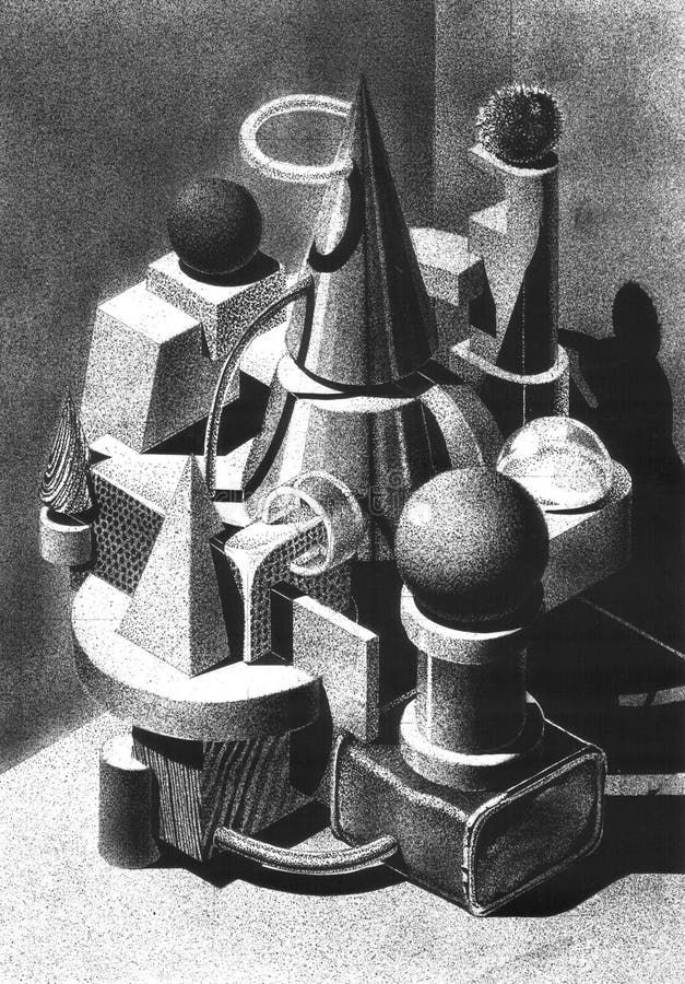 Geometric composition stock illustration. Illustration of colour - 10459592