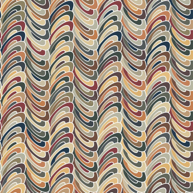 Geometric Composition with Concentric Oval Shape Elements Arranged on ...