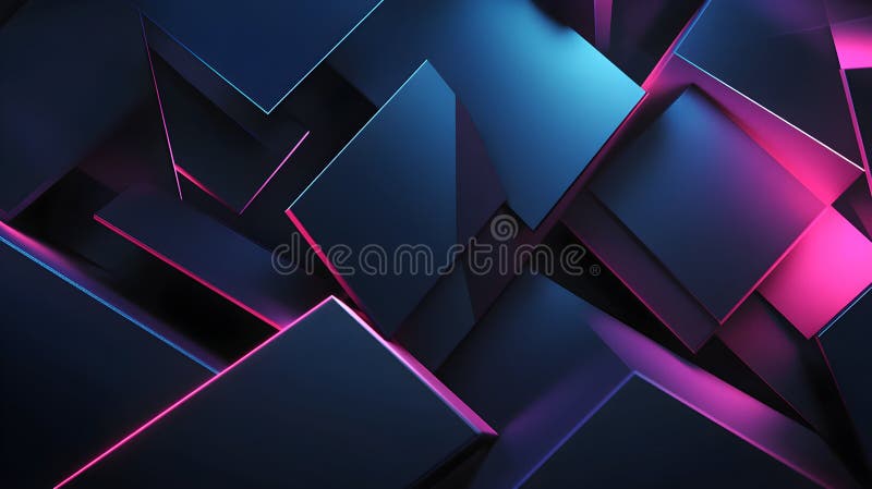 Modern Wallpaper Featuring Geometric Shapes Stock Illustration ...