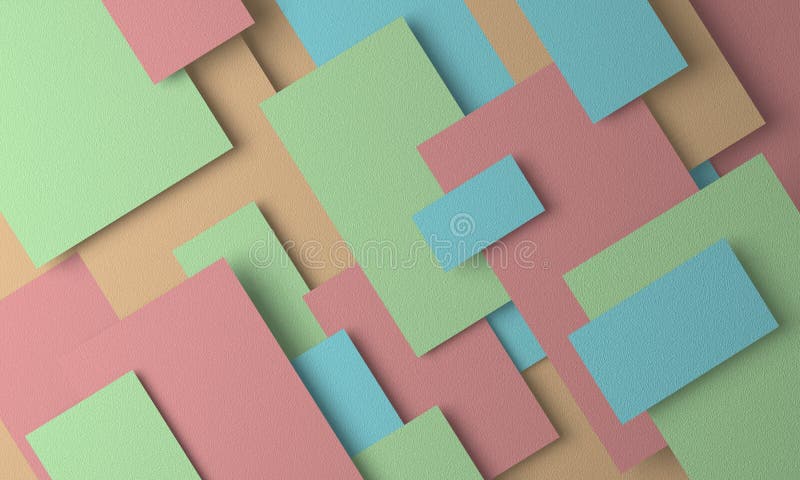 Geometric Composition of Diagonal Multicolored Rectangles in Pastel ...