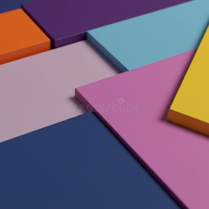 Geometric Composition Featuring Overlapping Rectangular Panels in ...