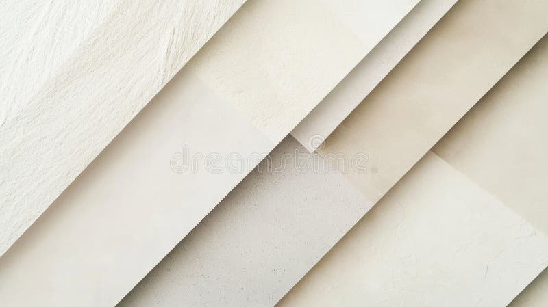Geometric Composition Featuring Overlapping White Paper Sheets ...
