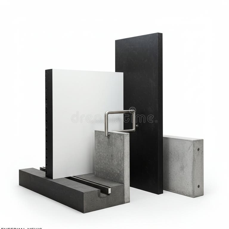 Geometric Composition Featuring a Series of Rectangular Panels and ...