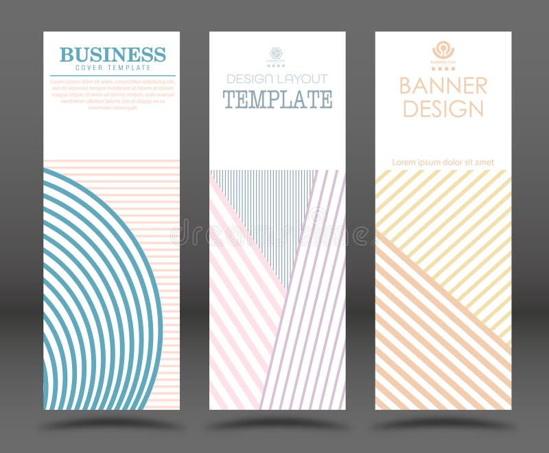 Geometric Composition. a Set of Layouts for the Design of Banners ...