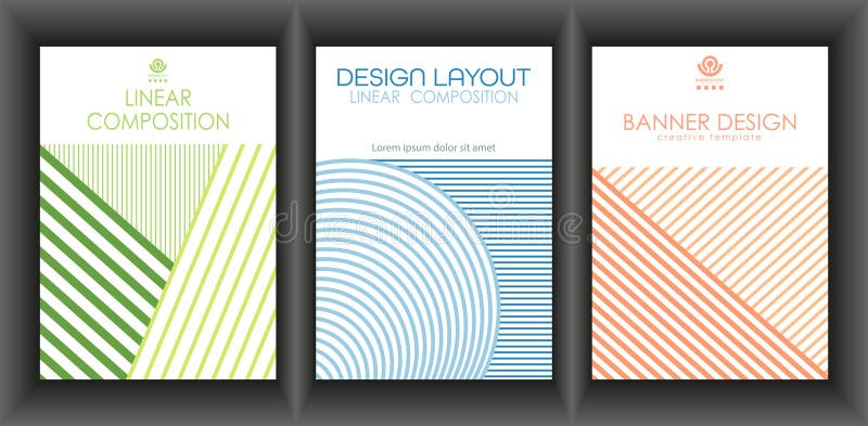 Geometric Composition. a Set of Layouts for the Design of Banners ...