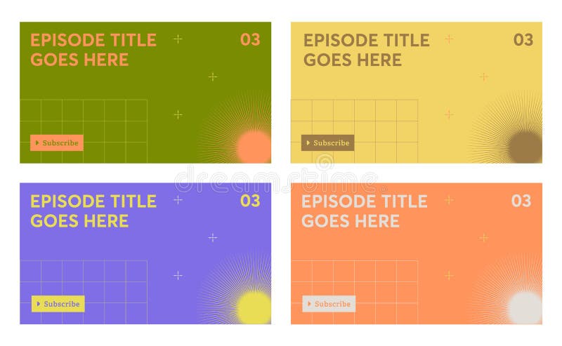 Geometric Composition Social Media Post Template Bundle Stock Vector ...