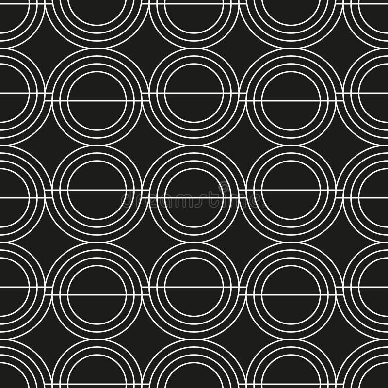 Abstract Stylish Seamless Pattern with Geometric Shapes Stock Vector ...