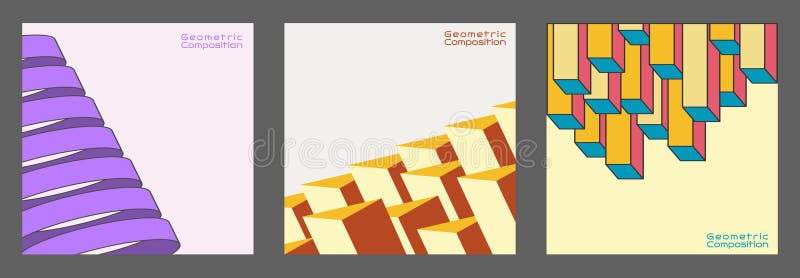 Geometric Composition. Template for Abstract Posters, Covers Stock ...