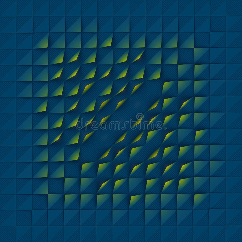 Geometric Composition of Triangles with Blue-yellow Gradient. Abstract ...