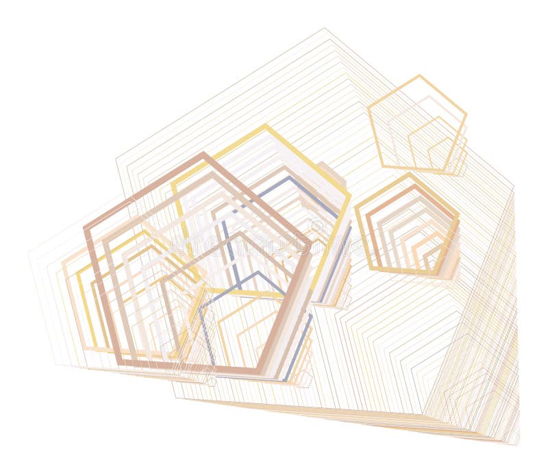 Geometric Conceptual Background Pentagon Pattern for Design. Shape ...