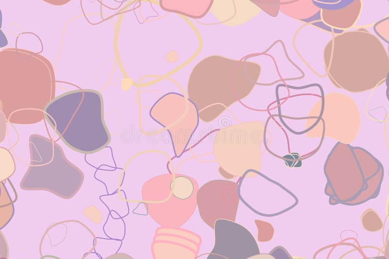 Geometric Conceptual Background Random Rounded Shapes Pattern for ...