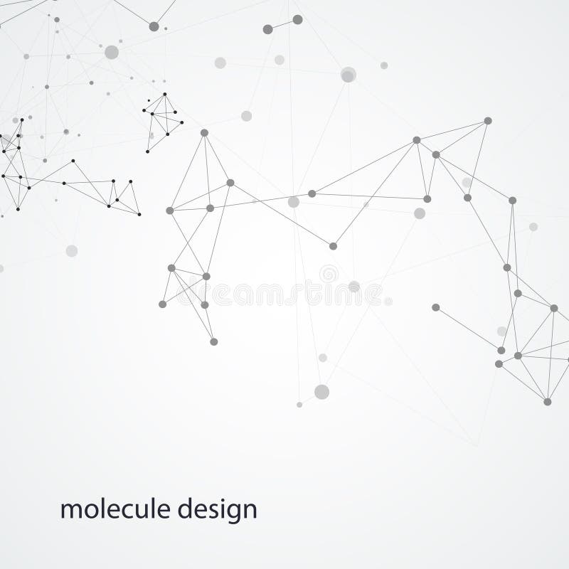 Geometric Connected Line and Dots. Abstract Pattern Texture. Simple ...