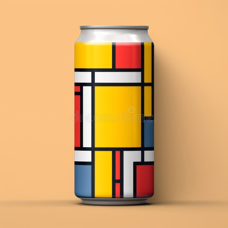 Geometric Constructivism: Bold and Puzzling Beer Can Design Stock ...