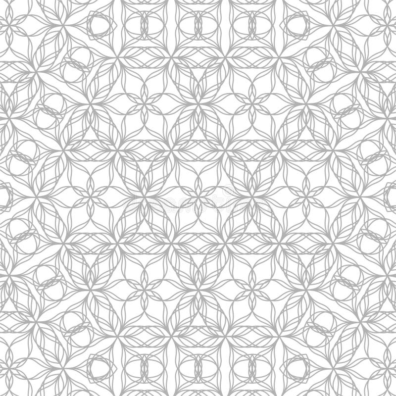 Set Geometric Contour Pattern Blue and White Background Stock Vector ...