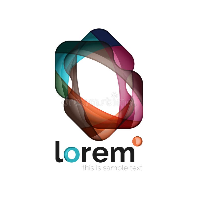 Geometric Convergence Vector Business Icon Stock Vector - Illustration ...