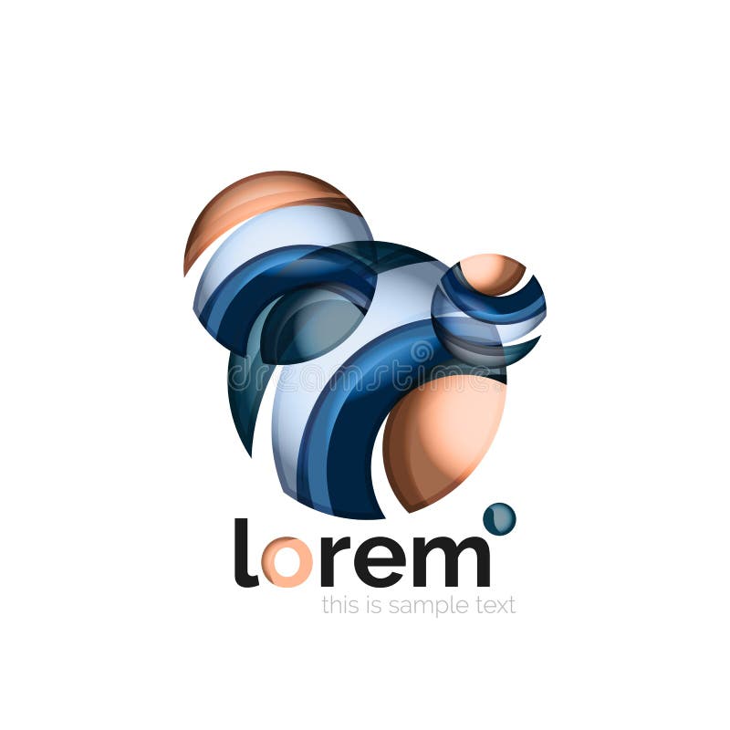 Geometric Convergence Vector Business Icon Stock Vector - Illustration ...